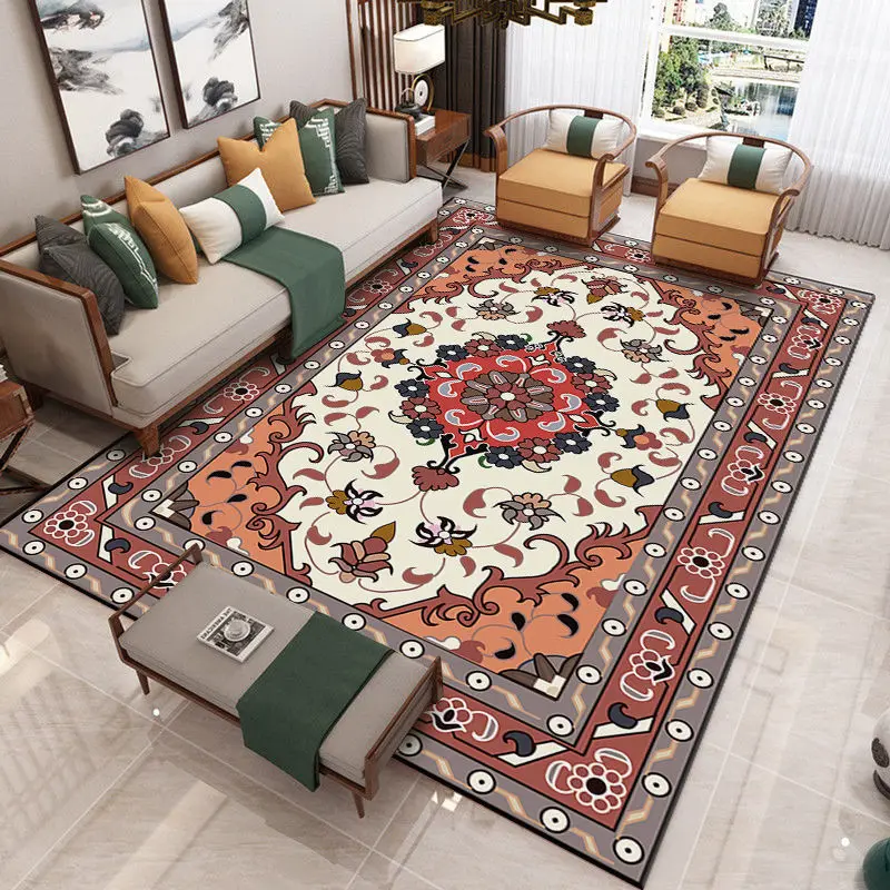 European-and-American-Persian-Carpet-In-The-Living-Room-Lounge-Rug ...