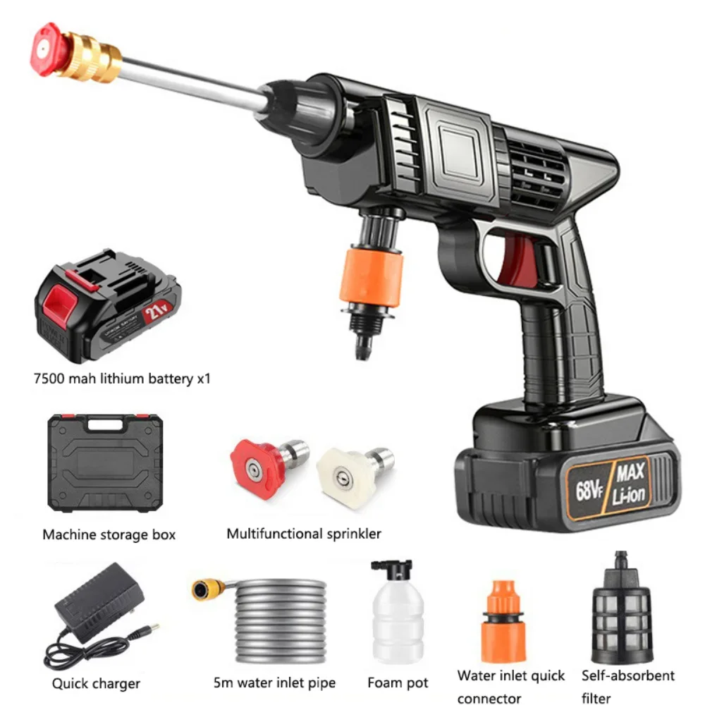 Wireless High Pressure Car Washing Machine with Lithium Battery ...