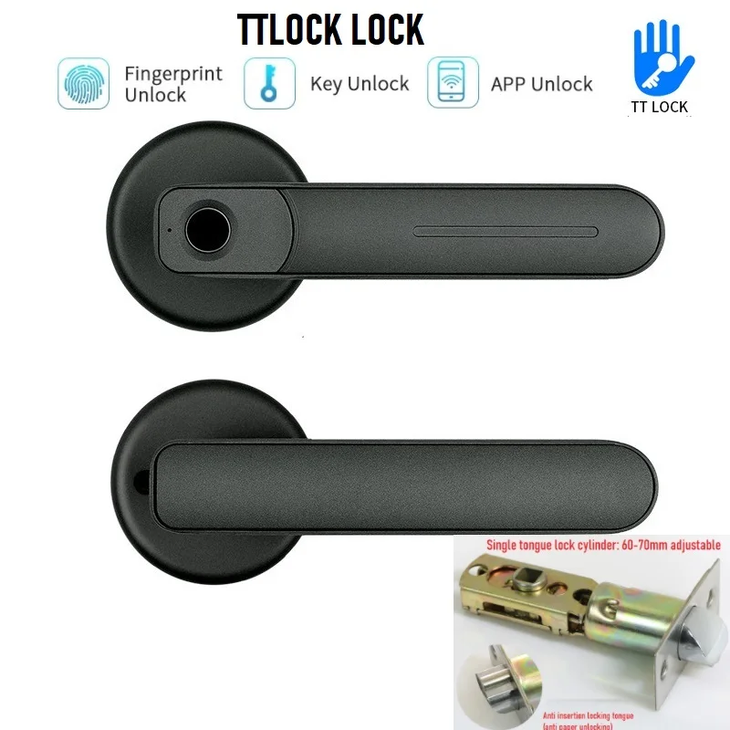 Smart-Door-Lock-Electronic-Home-Fingerprint-Lock-TTlock-Key-App-Unlock ...