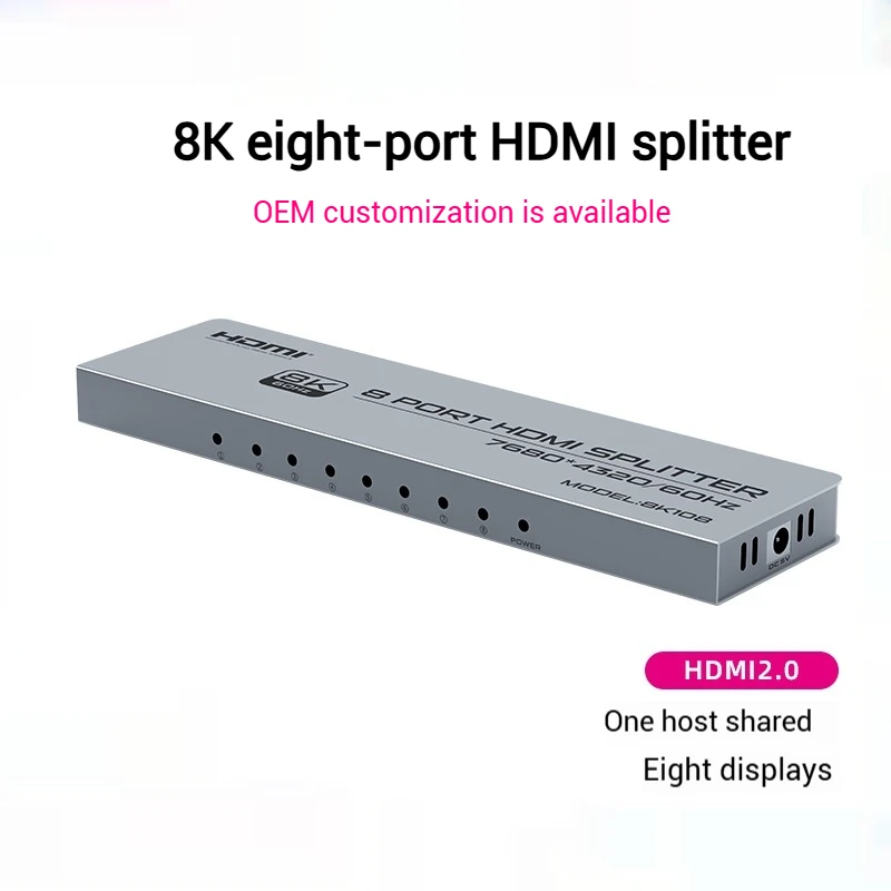 3D-8K-60Hz-1x8-Video-Splitter-HDMI-compatible-Converter-1-in-8-out ...