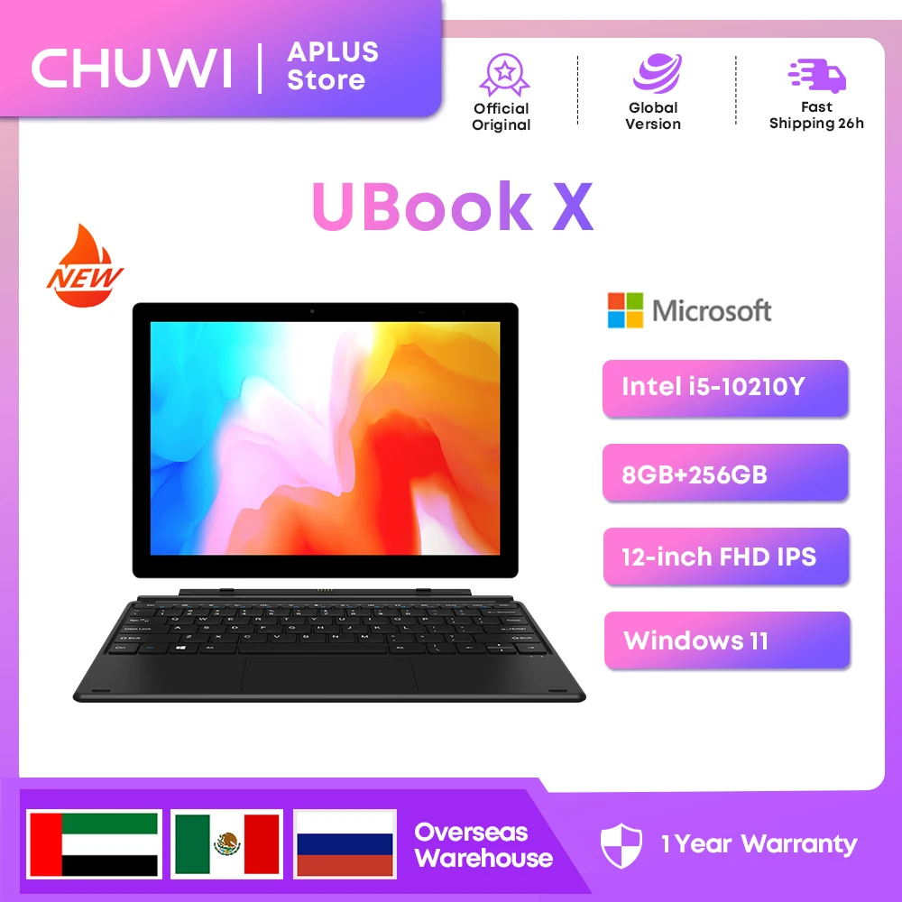 CHUWI-UBook-X-Windows-Tablet-12-512GB-SSD-12GB-RAM-Intel-Core-i5-10210Y ...