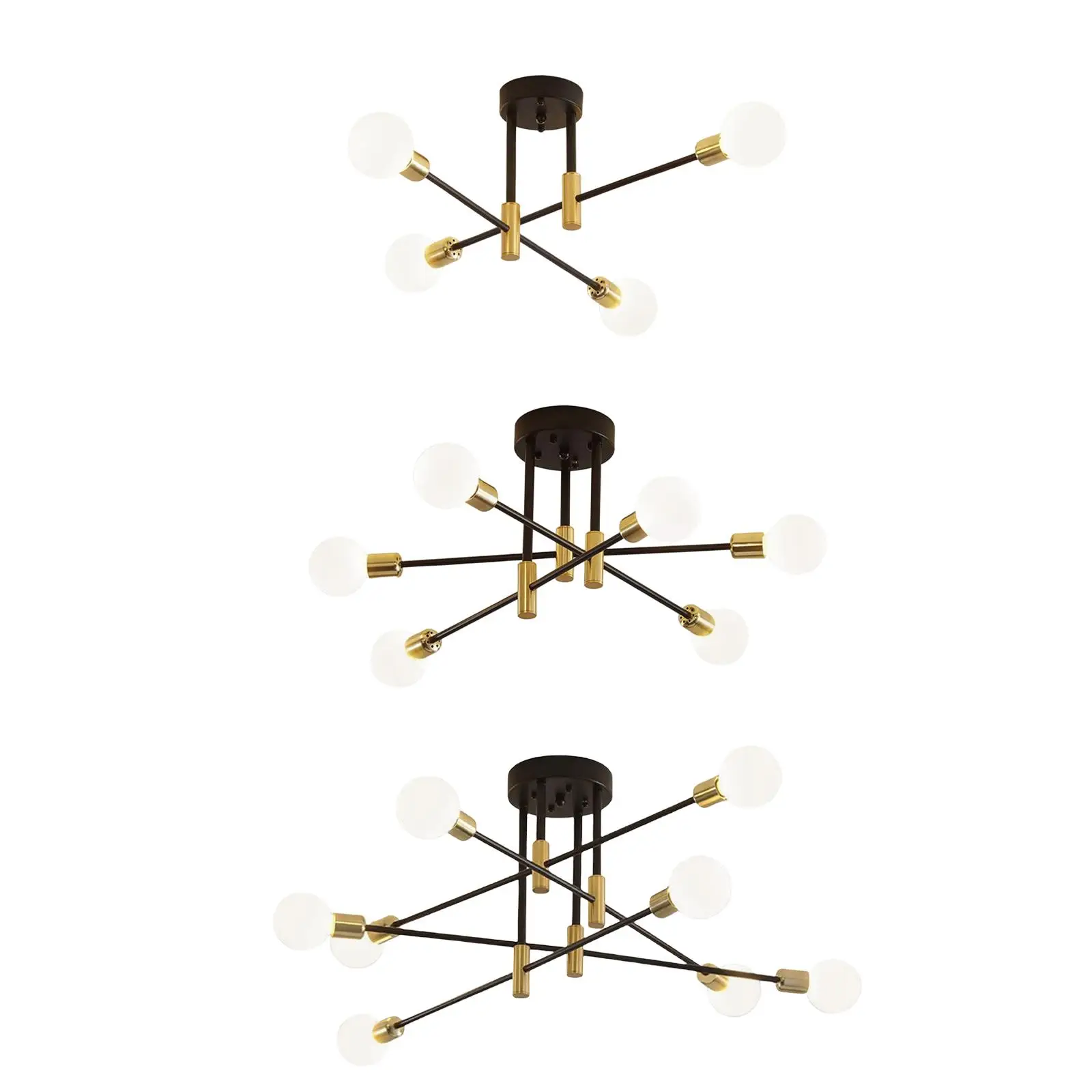 Sputnik-Chandelier-Ceiling-Light-Lamp-Industrial-Lighting-Fixture-for ...