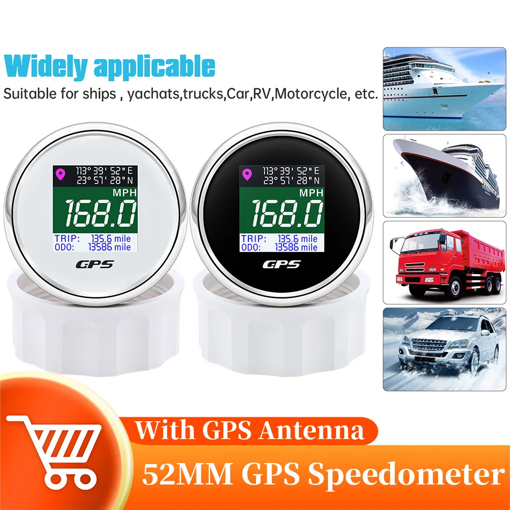 Waterproof-52mm-GPS-Speedometer-Gauge-Digital-TFT-Screen-LCD-With-GPS ...