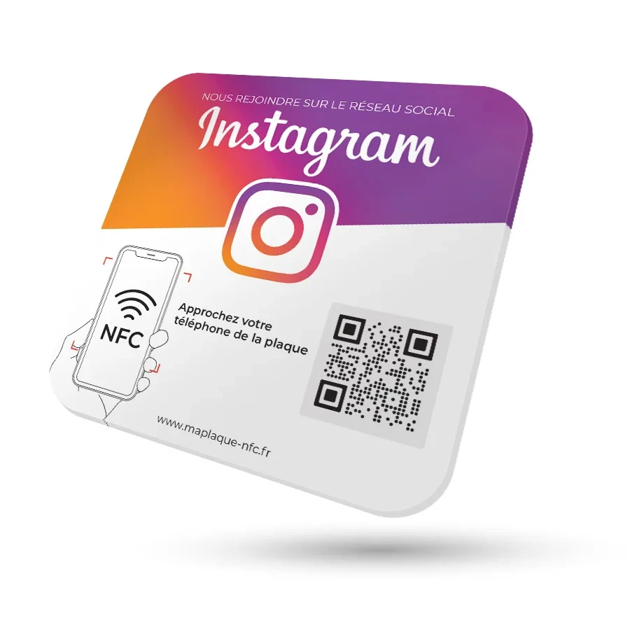 Custom-Social-Media-Sign-NFC-Tap-or-Scan-QR-Code-Sign-Acrylic-Google ...