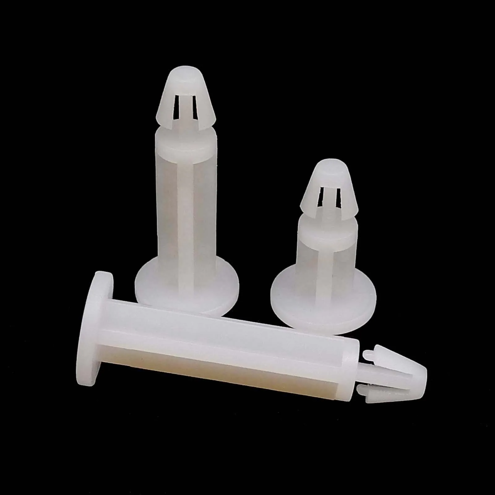50pc-Nylon-Plastic-Rivet-Standoff-Spacer-Flat-Base-Press-In-Lock-Clip ...