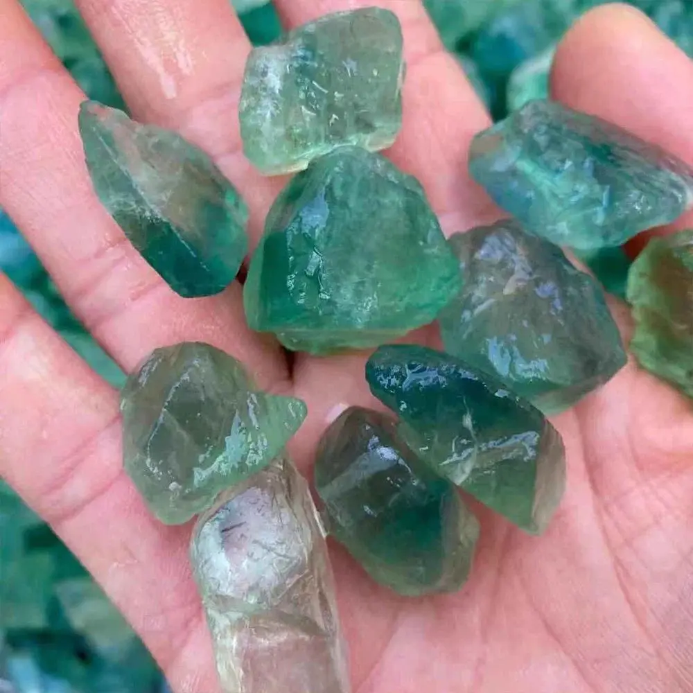 Natural-Raw-Rough-Green-Fluorite-Garden-Home-Decoration-Quartz-Crystal ...