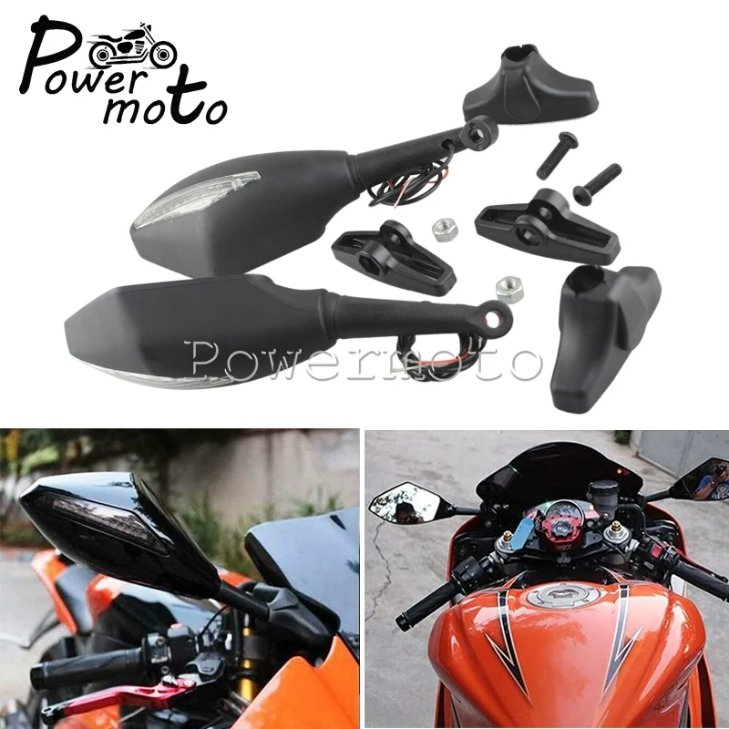 Motorcycle-Rearview-Mirror-LED-Turn-Sginal-Side-Mirrors-For-Yamaha ...