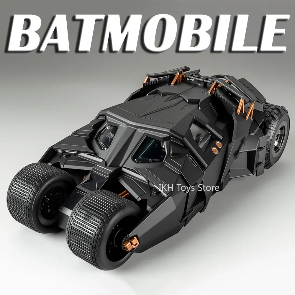 1:24 Scale Batmobile Model Car Toys Metal Diecast Sound Light Pull Back ...