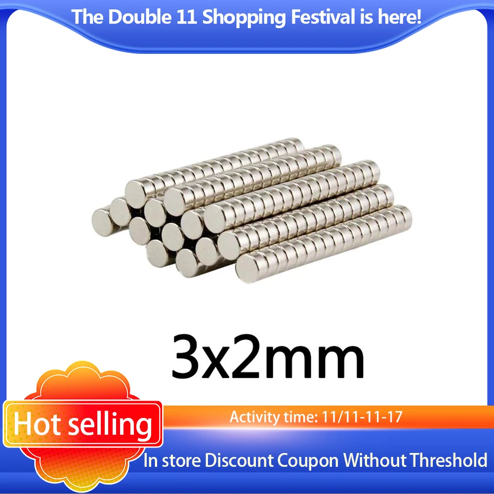 20-100pcs-3x2-Search-Minor-Diameter-Magnet-3mm-x-2mm-Bulk-Small-Round ...