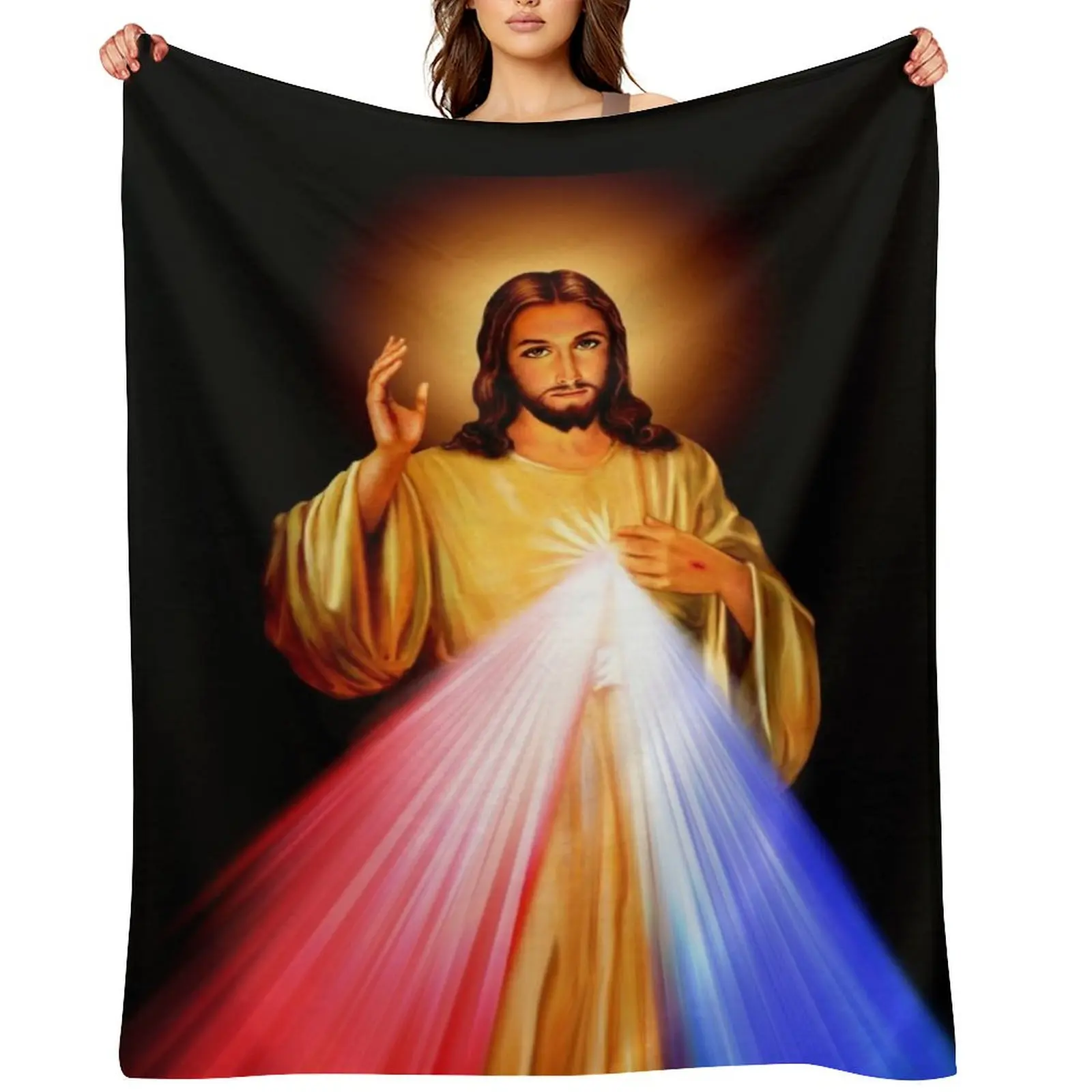 Manta de la Divina Misericordia, Jesús, en Ti confío, Santa Faustina ...