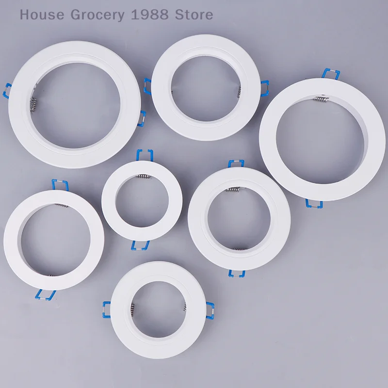 White Outer LED Lamp Frames, Hole Enlarge & Cut Out Rings, Downlight ...