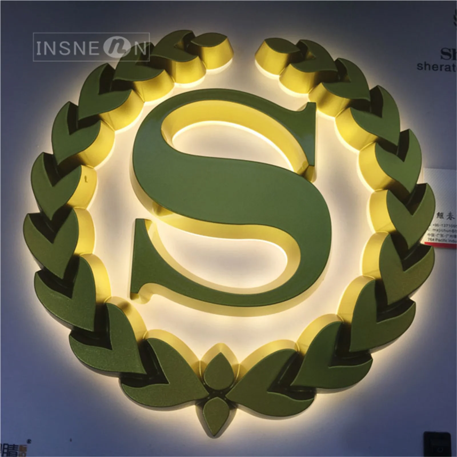 Metal-LED-Luminous-Letter-Backlit-LED-Signboard-Wall-Letter-Decoration ...