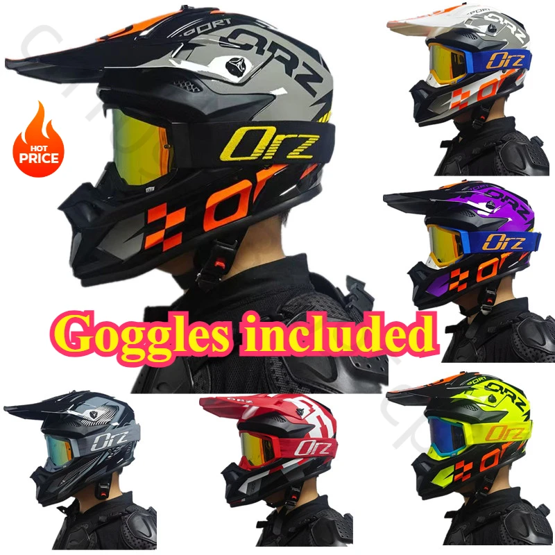 Light Off-road Motorcycle Helmets Downhill Racing Full Face Helmet ...