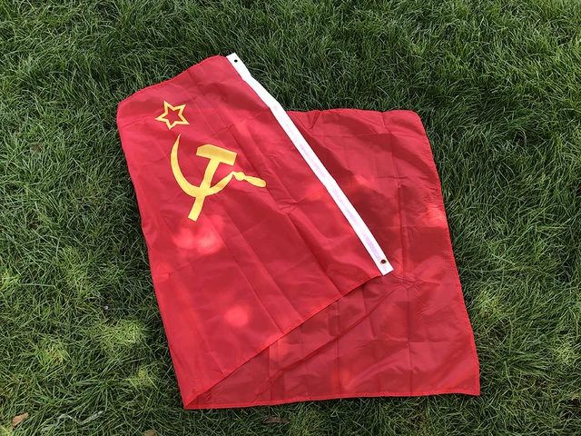 3x5 Feet CCCP Soviet Union Flag Red Banner Communist Russia 3x5 Foot ...