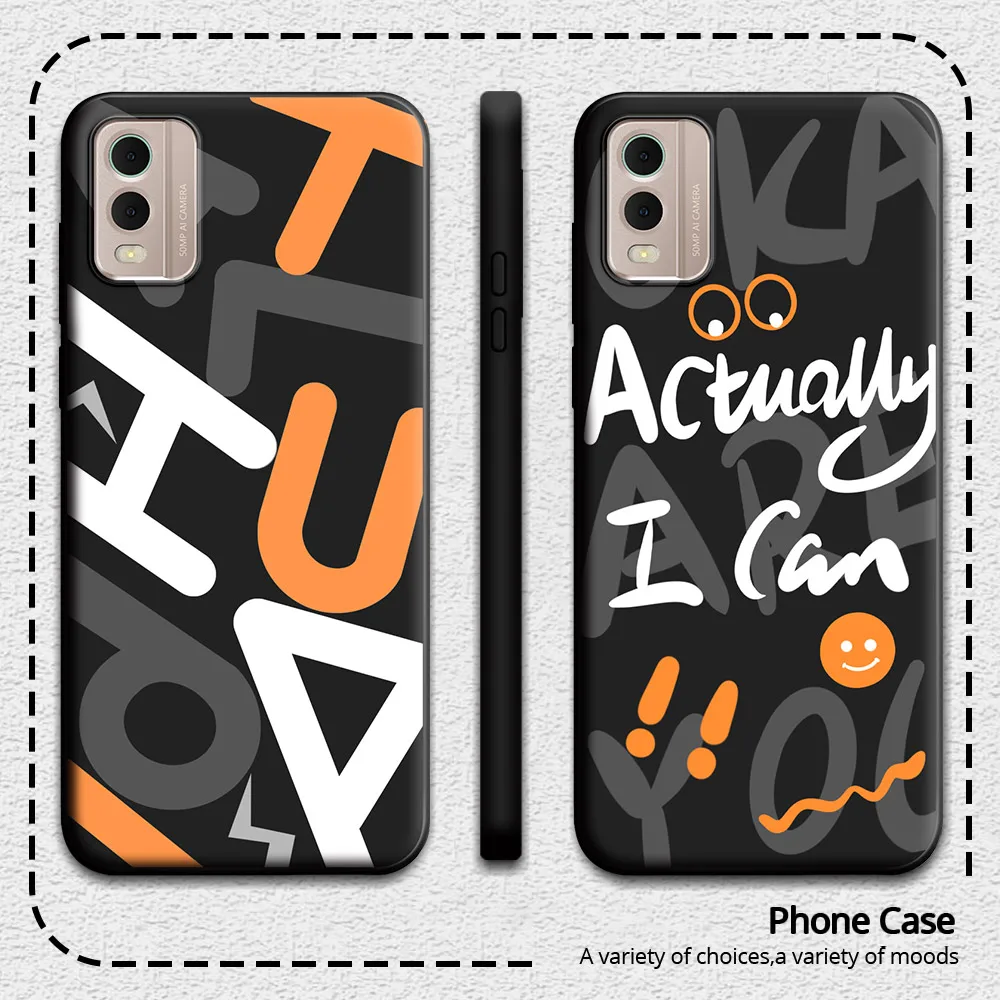 For Nokia C02 C12 C12+ C12 Pro C22 Case Floral Soft Silicone Couple ...