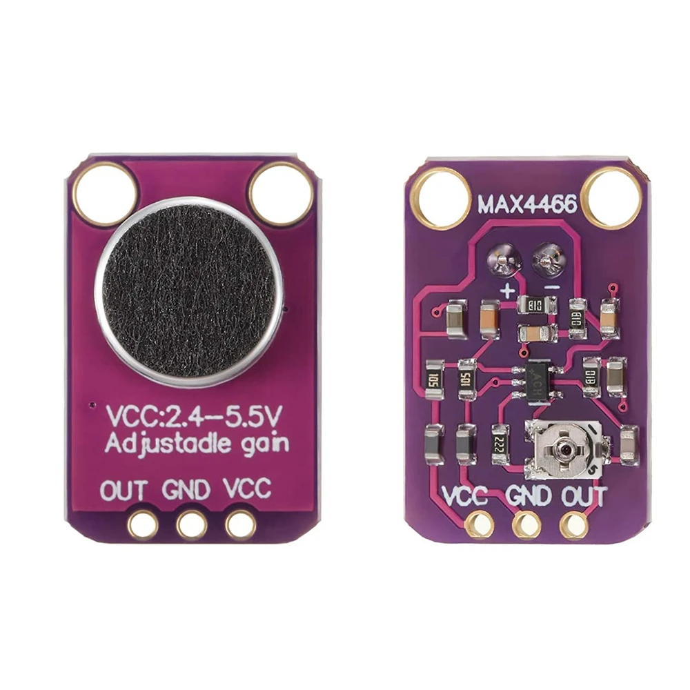 GY-MAX4466-Electret-Microphone-Amplifier-Module-MAX4466-Adjustable-Gain ...