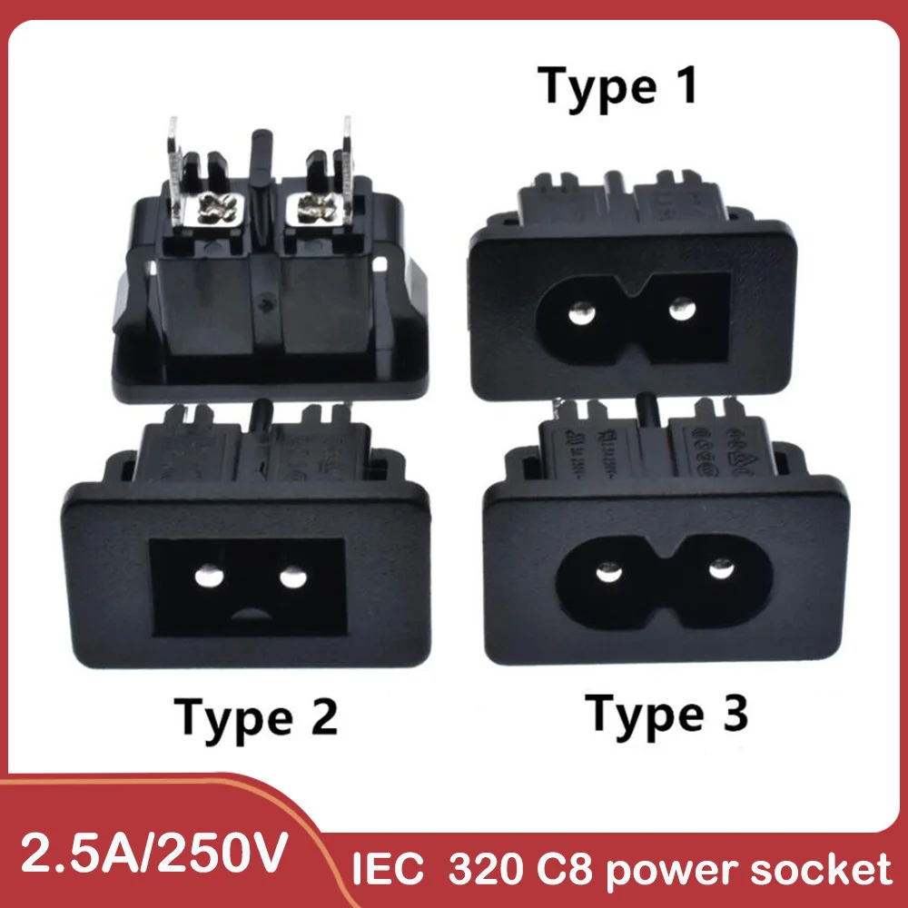 10-unids-lote-IEC320-C8-Firgure-8-Word-Socket-AC-Power-Outlet-conector-2Pin-macho-Power.jpg
