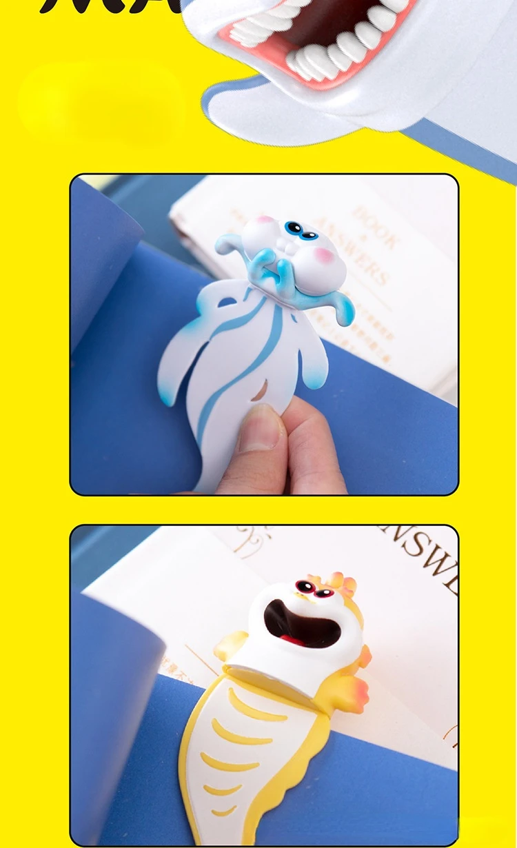 3D Three-dimensional Animal Bookmarks Pvc Cartoon Style Bookmarks Exqu ...