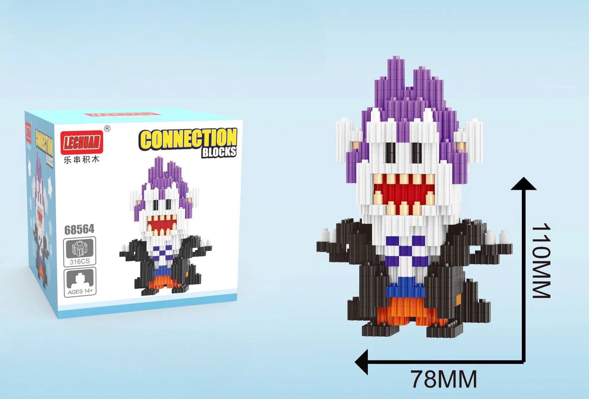 Mini bloques de construcción de One Piece, figuras de NARUTA, figuras ...