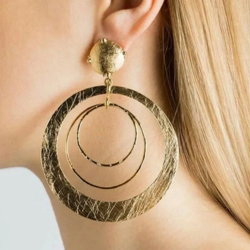 Vintage-Metal-Gold-Color-Round-Earrings-Originality-Ethnic-Geometric ...