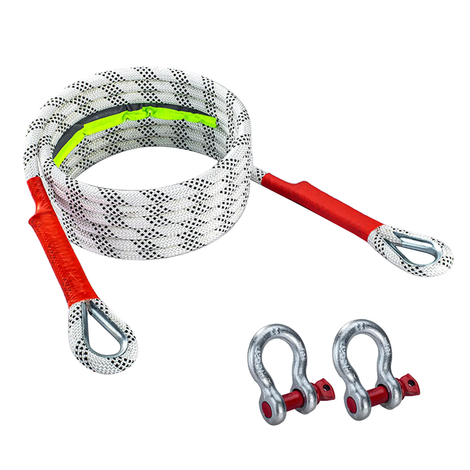 10 Ton 3 Meter Car Tow Rope Cable Towing Pull Rope Strap Snatch Car ...