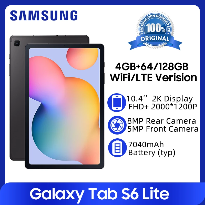 Samsung-Tablet-Galaxy-S6-Lite-4GB-64GB-Exynos-9611-Octa-Core-Tela-de-10 ...