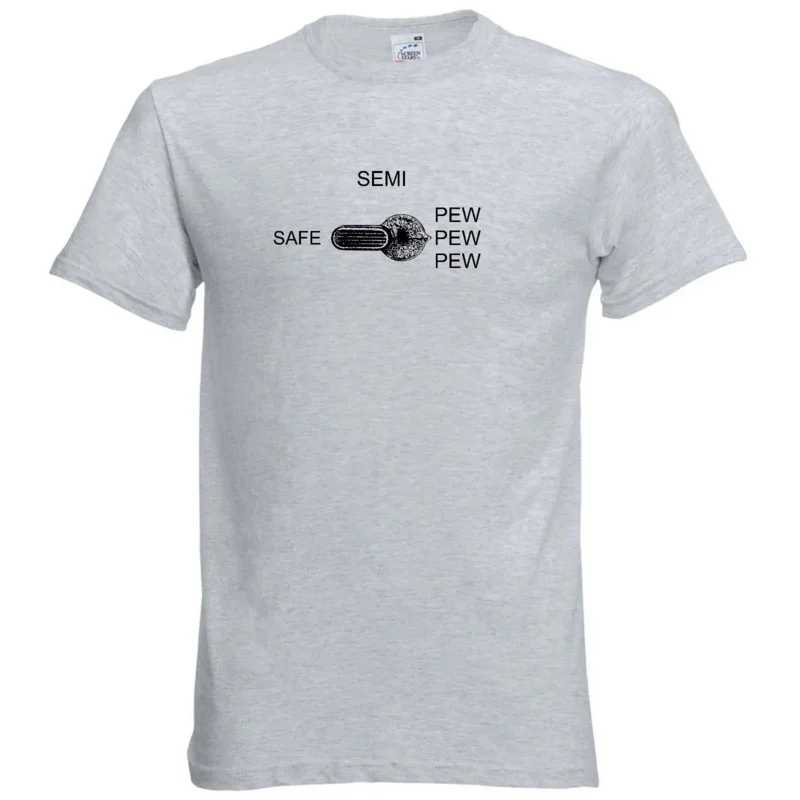 Summer-Hot-Sale-men-T-shirt-safety-selector-switch-PEW-PEW-T-shirt ...