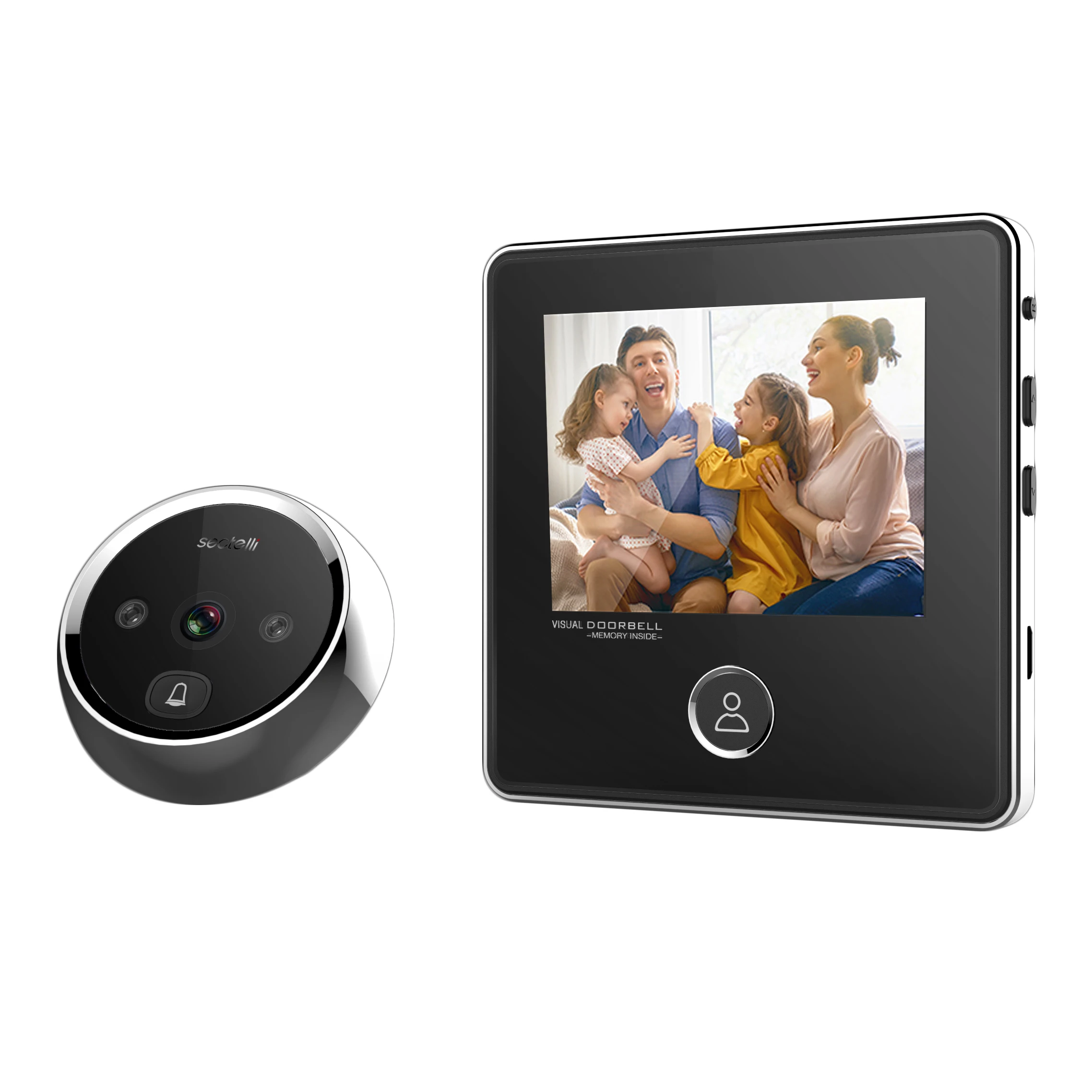 2-8-LCD-Screen-Electronic-Door-Viewer-Bell-IR-Night-Door-Camera-Photo ...