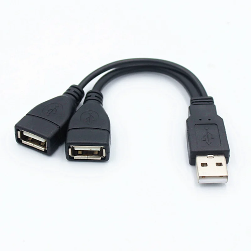 1-Male-Plug-To-2-Female-Socket-USB-2-0-Extension-Line-Y-Data-Cable ...