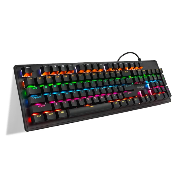 Teclado Gamer Mecanico Con Switch Azul Rgb Con 12 Tipos De