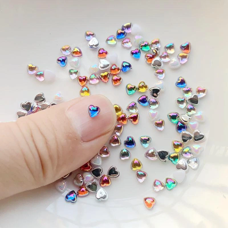 Rhinestones Craft Supplies | Diy Heart Glitter Scrapbook | Nail Art ...