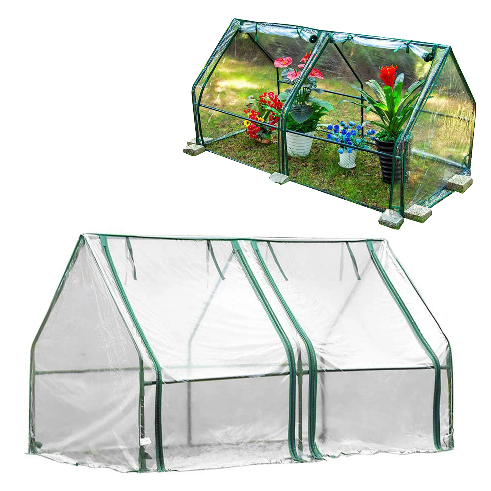 Portable-Grow-Tunnel-Cover-Rain-Proof-Polytunnel-Green-Houses-For ...