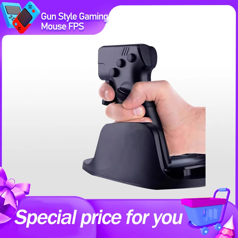 Gun Style Gaming Mouse FPS Game OrionTime L25 Vertical Handle Grip ...