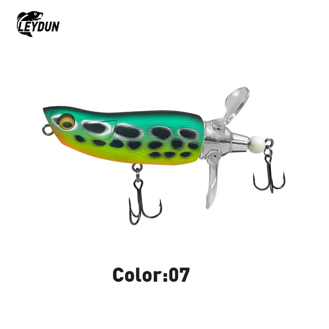 LEYDUN New M-Popper Fishing Lures Top water Hard Baits Whopper Plopper ...