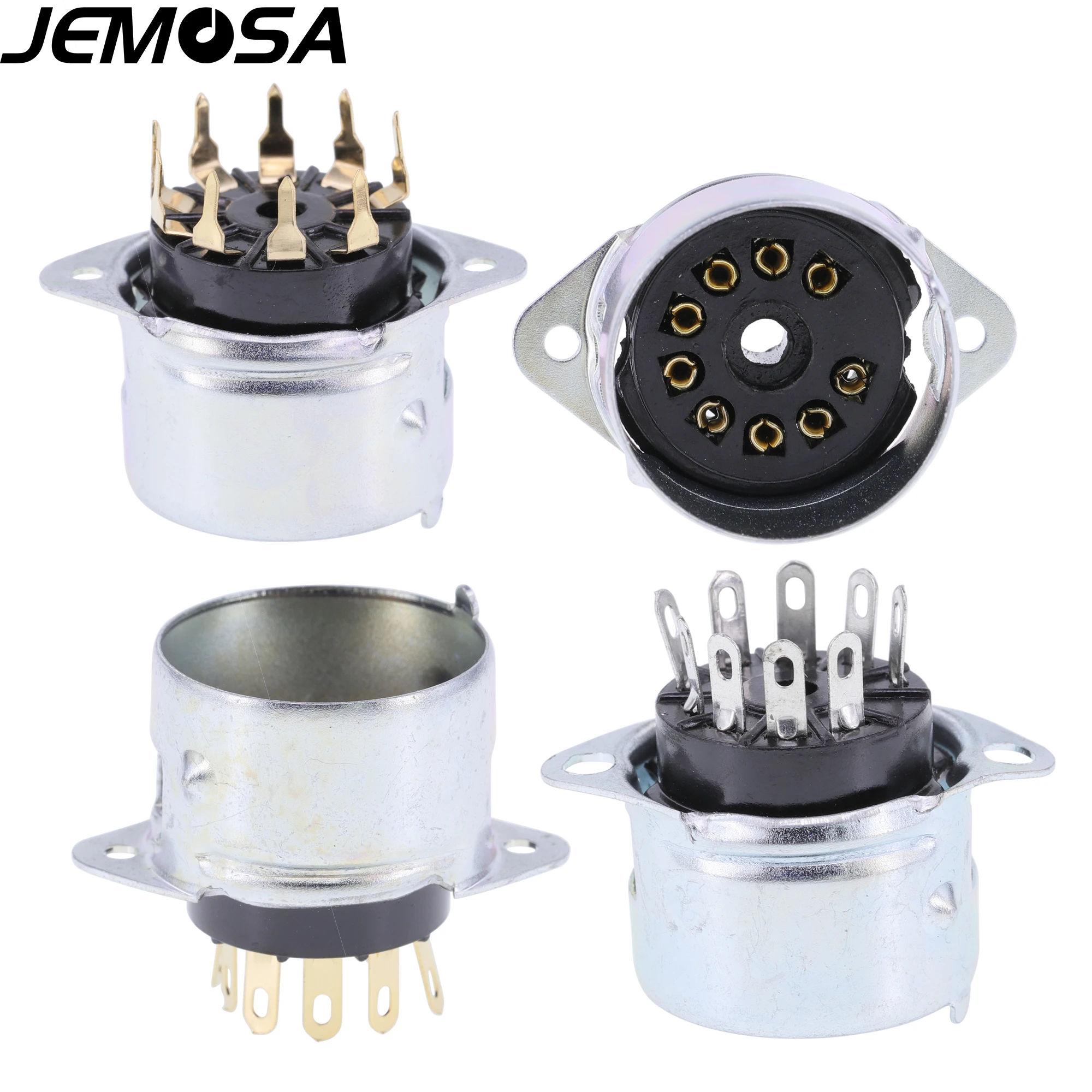 9pin Tube Socket Bakelite With Aluminum Shield For 12ax7 12au7 Ecc83 ...