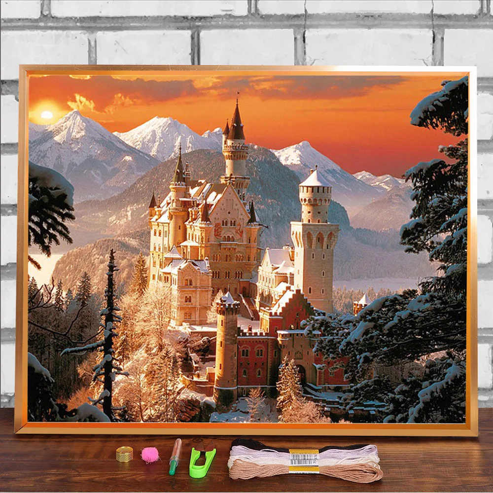 Stamped Cross Stitch Kits Printed | Cross Stitch Kit 11ct Printed ...