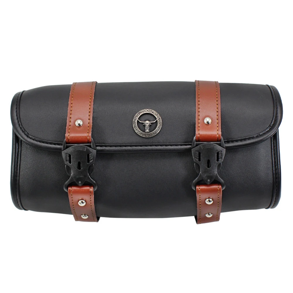 Motorcycle-Bag-Saddlebags-PU-Leather-Front-Fork-Tail-Tool-Bag-Luggage ...