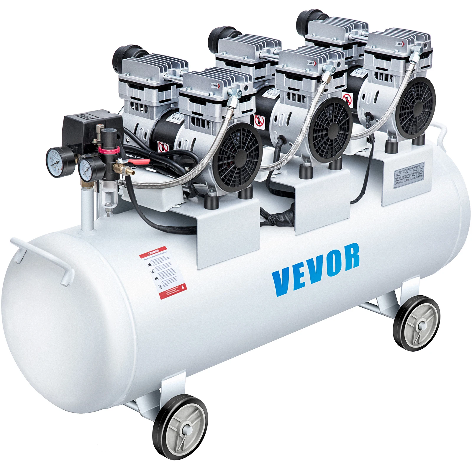 VEVOR-3-Motors-100-30-9L-Direct-Drive-Oil-Free-Silence-Air-Compressor ...