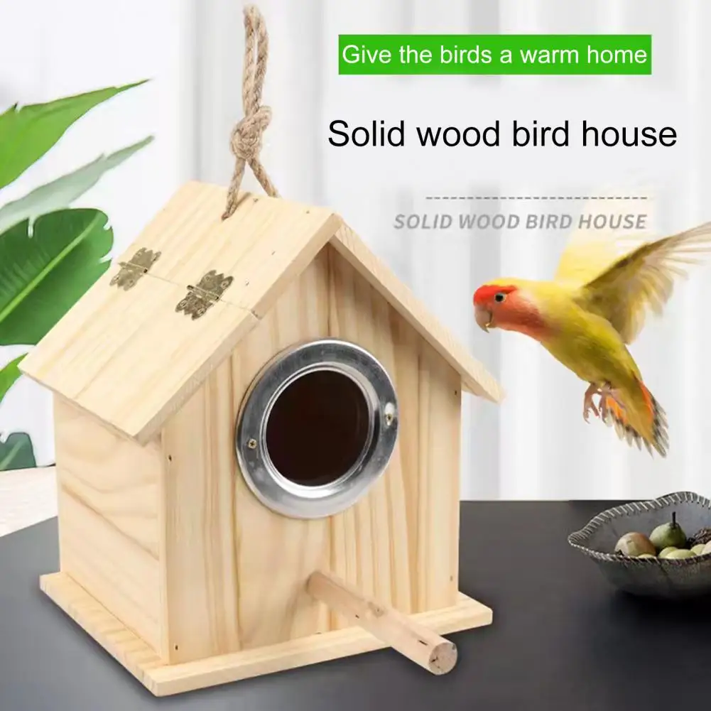 Bird-Nest-Sturdy-Garden-Decoration-Wooden-Bird-House-Eco-friendly-Bird ...
