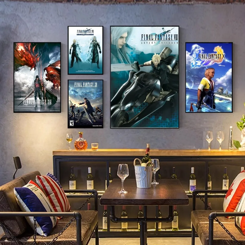 Popular-Videogames-FINAL-FANTASY-Poster-Sticky-HD-Quality-Wall-Art ...