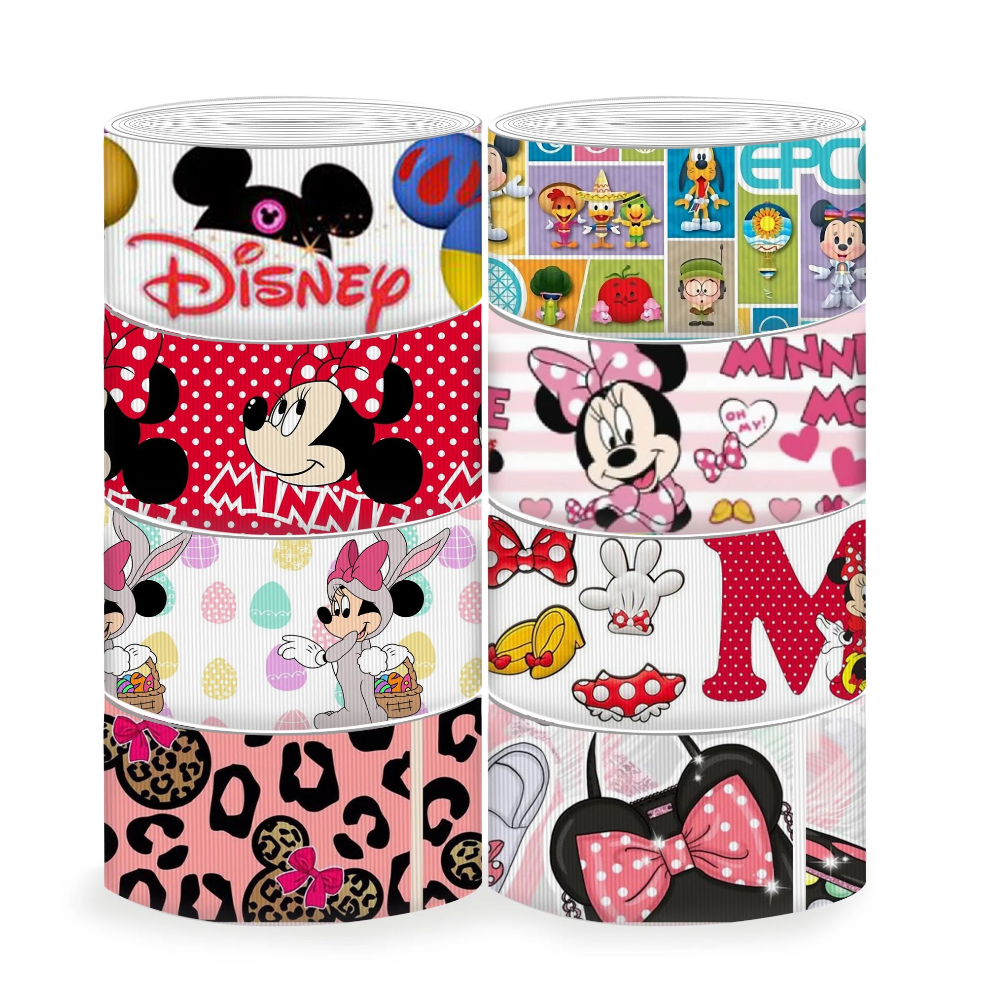 Disney-5-Yards-Multi-Size-Mickey-Minnie-Printed-Grosgrain-Ribbon-For ...