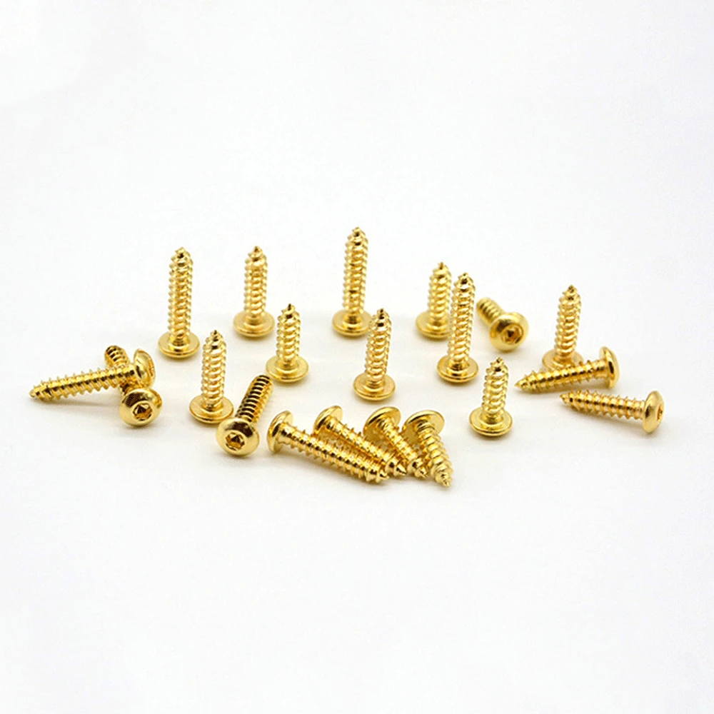 티타늄 도금 골든 카본 스틸 알렌 육각 소켓 버튼 헤드 나사, 셀프 태핑 나사, 8.8 등급 M2 M2.5 M3 x 6 8 10 ...