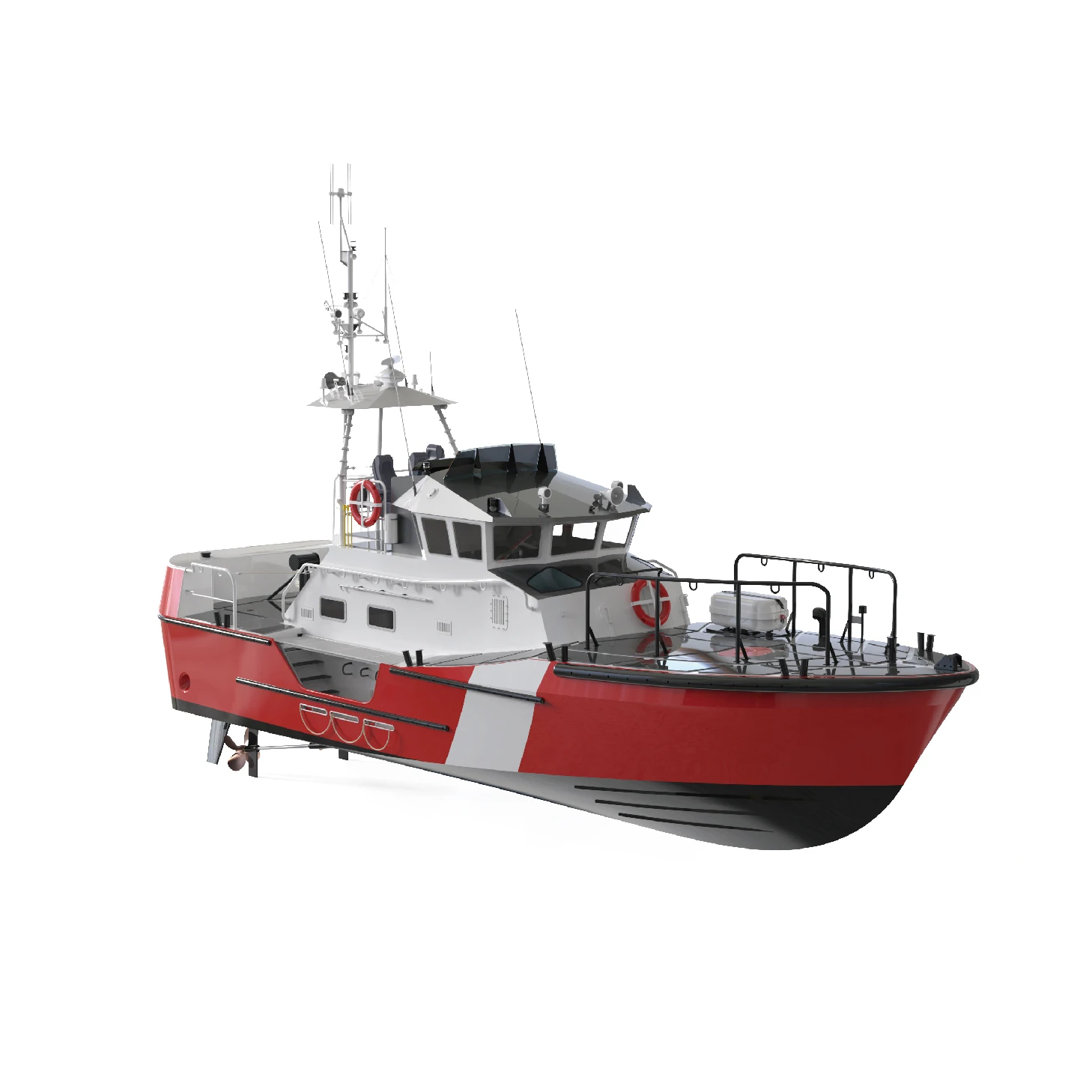 1-18-RC-Boat-Coast-Guard-Ship-Model-817mm-COASTGUARD-Assembly-Kit-3D ...