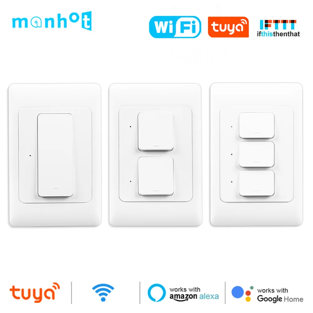 Tuya-Light-Switch-WiFi-Smart-Wall-Push-Button-Interruptor-Switches-1-2-3Gang-Physical-Lamp ...