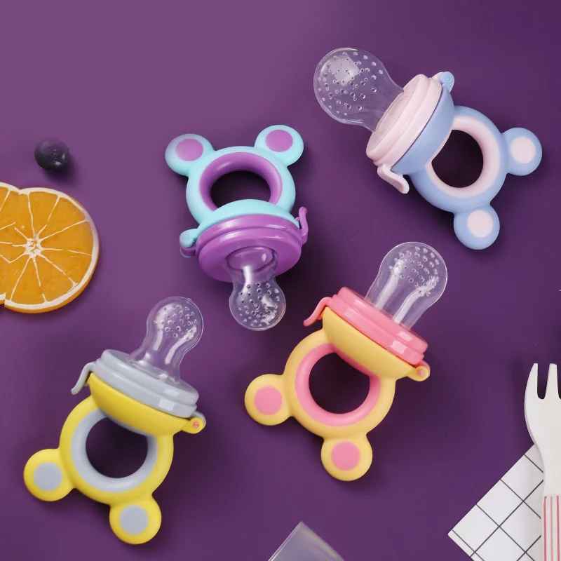Baby-Pacifier-Fruit-Feeder-Baby-Silicone-Mesh-Bag-Pacifier-Food-grade ...