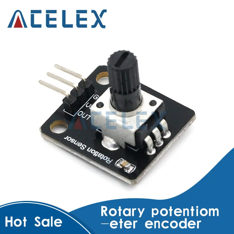 Potentiometer โรตารี่ Analog ลูกบิดโมดูลสำหรับ Pi Arduino บล็อก ...