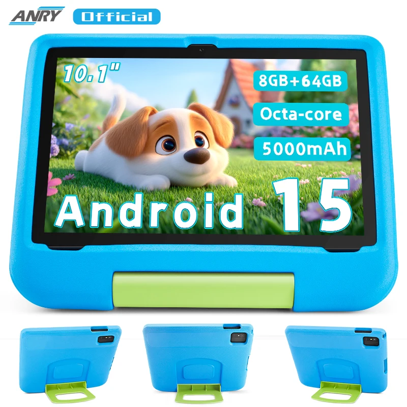 Kids Tablet, 10.1-inch Children 2025 Android 15 Tablets with Eye ...