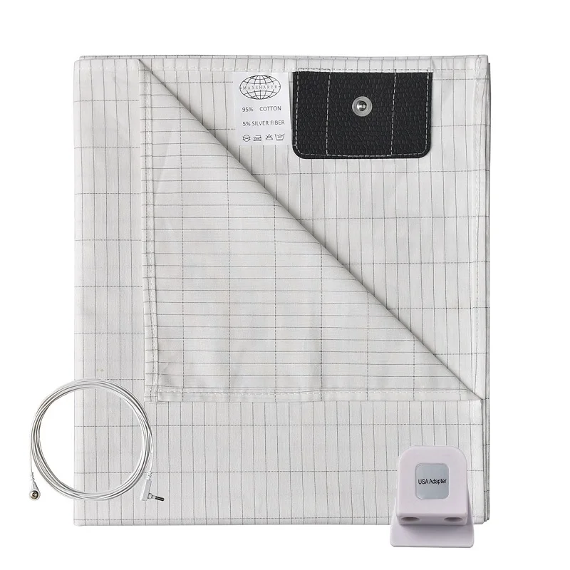 MAXSHAMP-Aterramento-Bed-Sheet-Condutive-Silver-Fiber-Flat-Sheet-algod ...