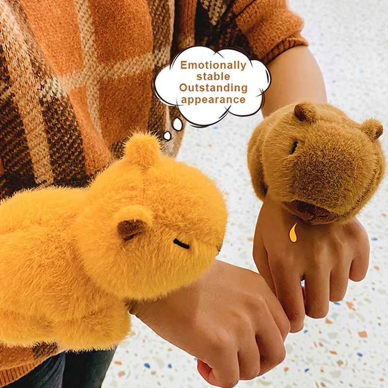Capybara-Plush-Papa-Circle-Anime-Fluffy-Stuffed-Animals-Wrist-Hug-Plush ...