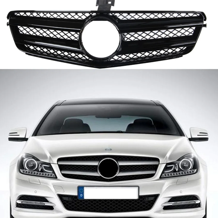 Car-Front-Grill-Air-Inlet-Grille-For-Mercedes-Benz-C-Class-W204-COUPE ...
